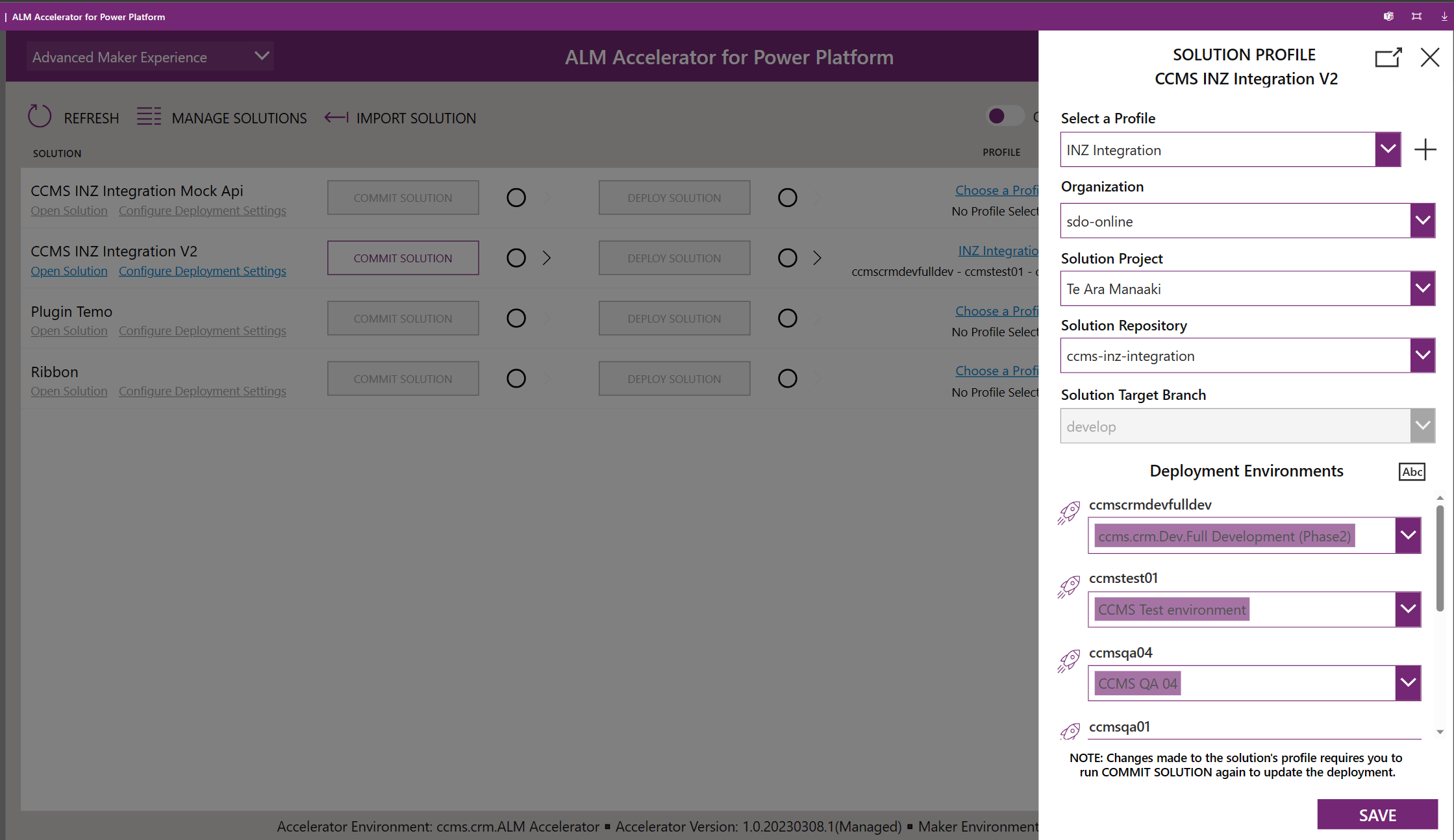 [ALM Accelerator - BUG]: Adding a deployment profile to a solution changes an environments URL ...