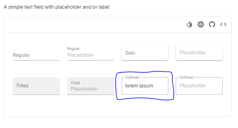 Text field with label position outlined · Issue #8214 · quasarframework ...