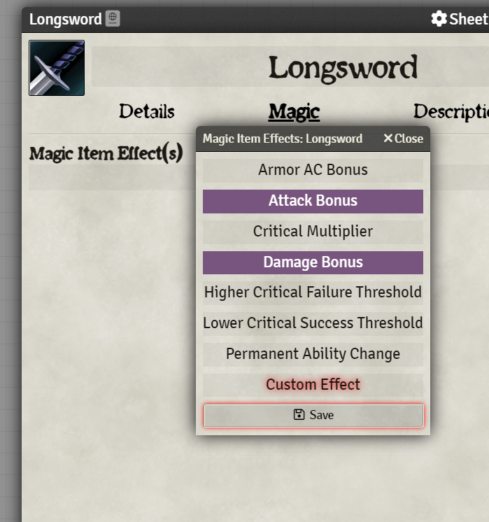 Magic item effects do not work · Issue #316 · Muttley/foundryvtt-shadowdark · GitHub
