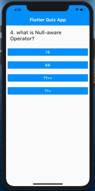 GitHub - InterfaceCs/Flutter-Quiz-Project: This is My First Project in ...