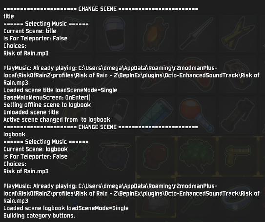 Music stops playing when loading a scene that uses the same track · Issue #16 · kylepaulsen/RoR2 ...