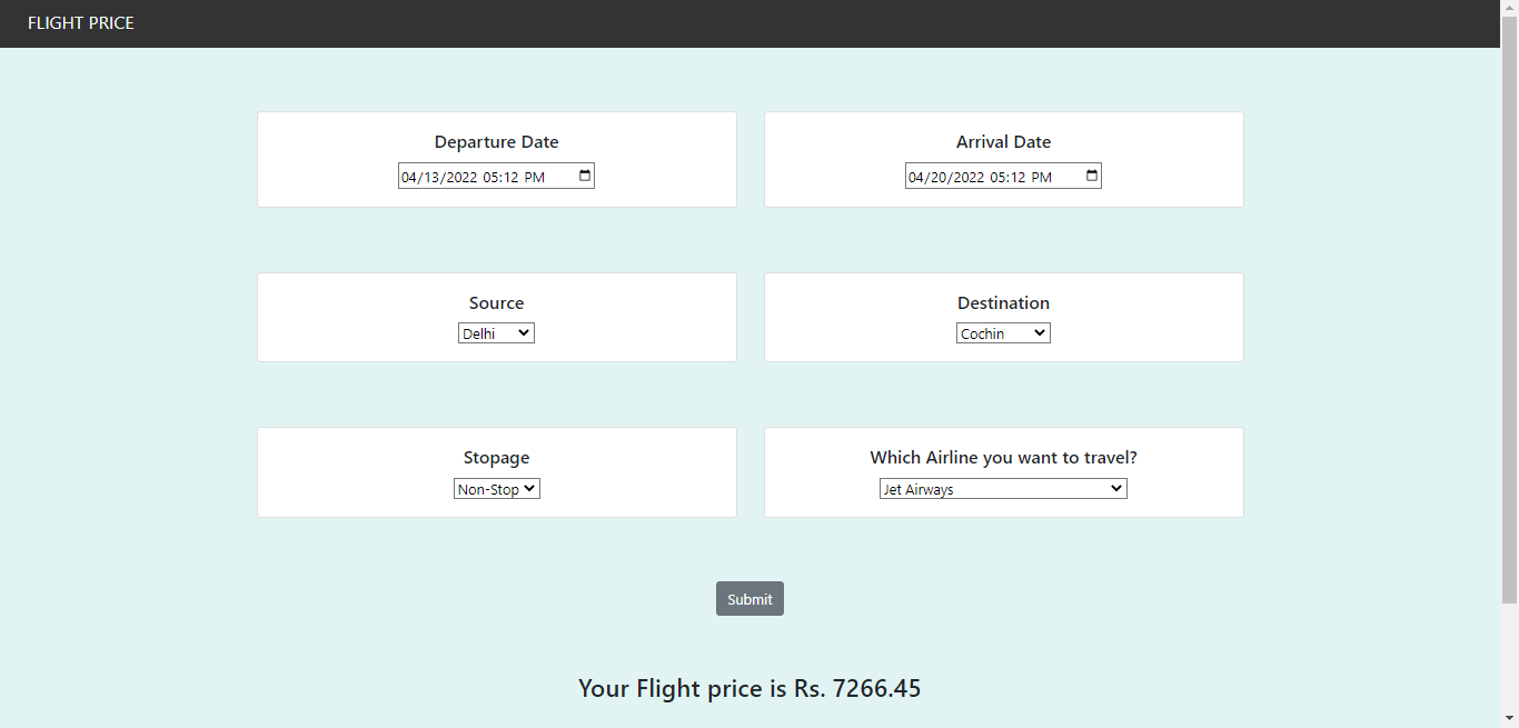 GitHub - Oishwarjya/AI_Project-Flight_Fare_Prediction