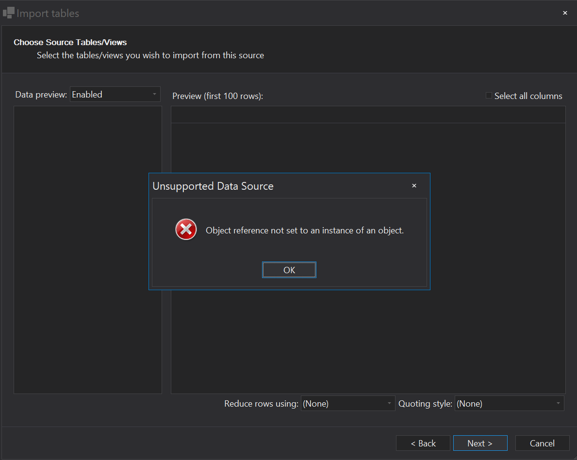 New Import Tables Select all columns crashes TE3 · Issue #204 · TabularEditor/TabularEditor3 ...