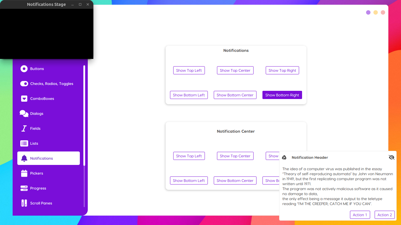 Demo app opens two black windows on Ubuntu 23.04 · Issue #324 · palexdev/MaterialFX · GitHub