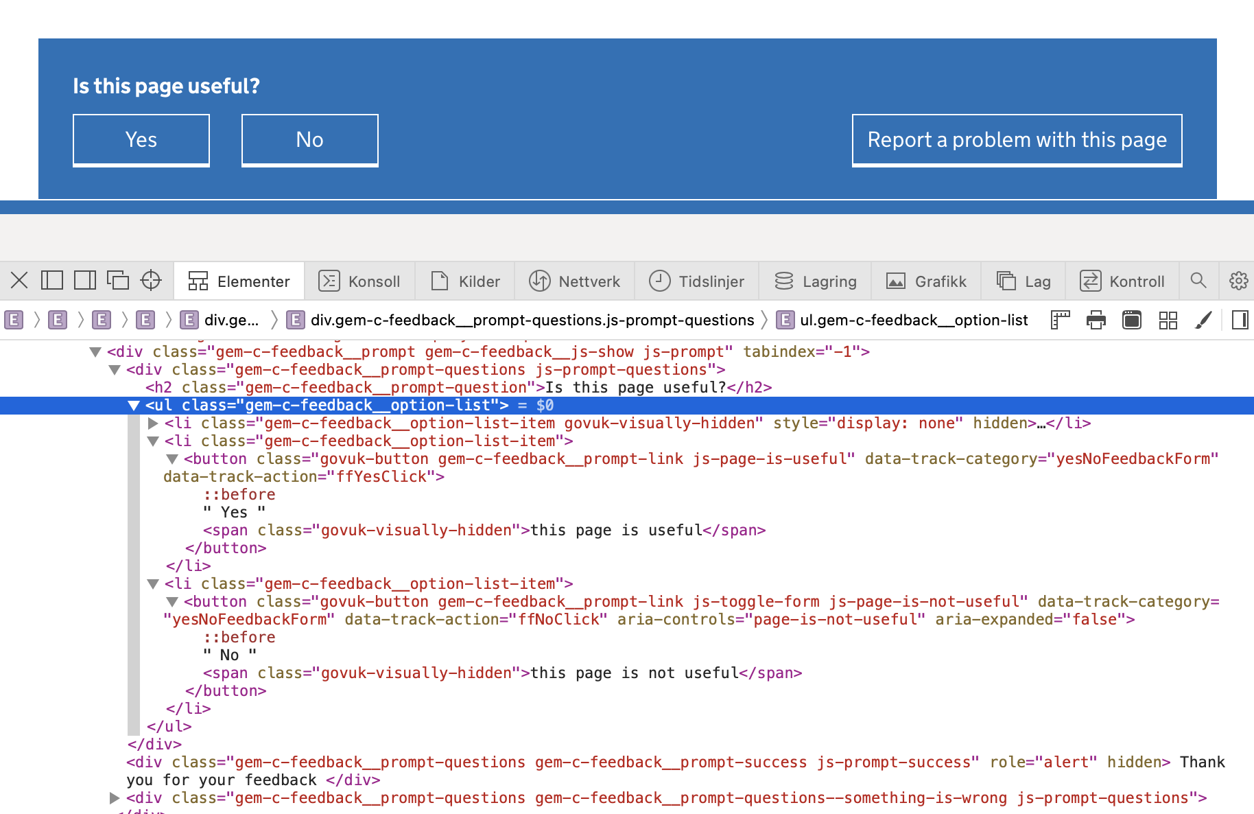 Justere ButtonGroup så det kommer frem at knappene hører sammen med ...