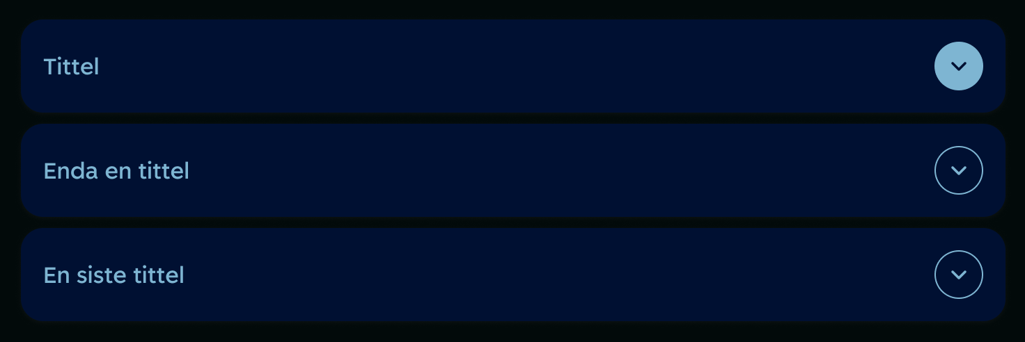 Endre til riktig styling for Accordion, hover og focused, dark mode · Issue #1510 · SpareBank1 ...