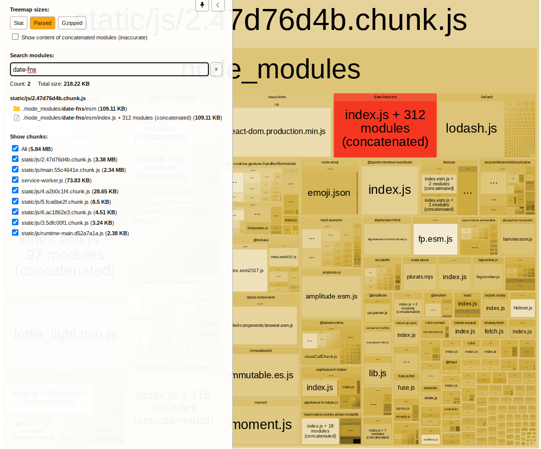 [Optimization] moment.js is optional but always included ine the bundle ...