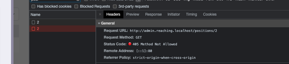 The GET method is not supported for this route. Supported methods: PATCH, DELETE. · Issue #1101 ...