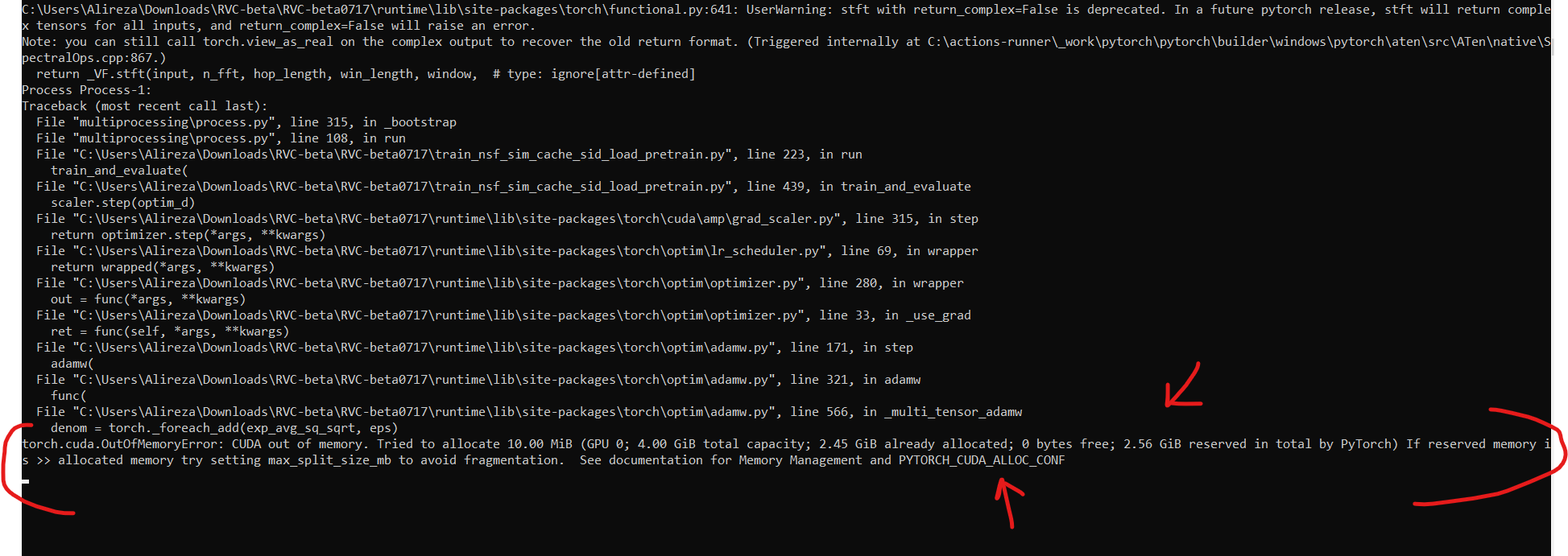 Torch Cuda Outofmemoryerror · Issue 1449 · Rvc Project Retrieval Based Voice Conversion Webui