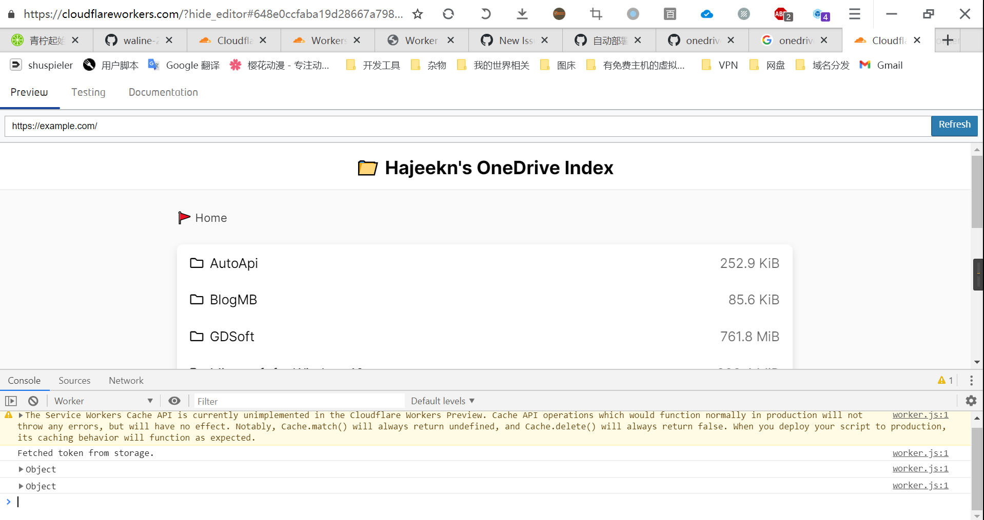 在预览时可以正常使用,部署后出现问题 · Issue #150 · spencerwooo/onedrive-cf-index · GitHub