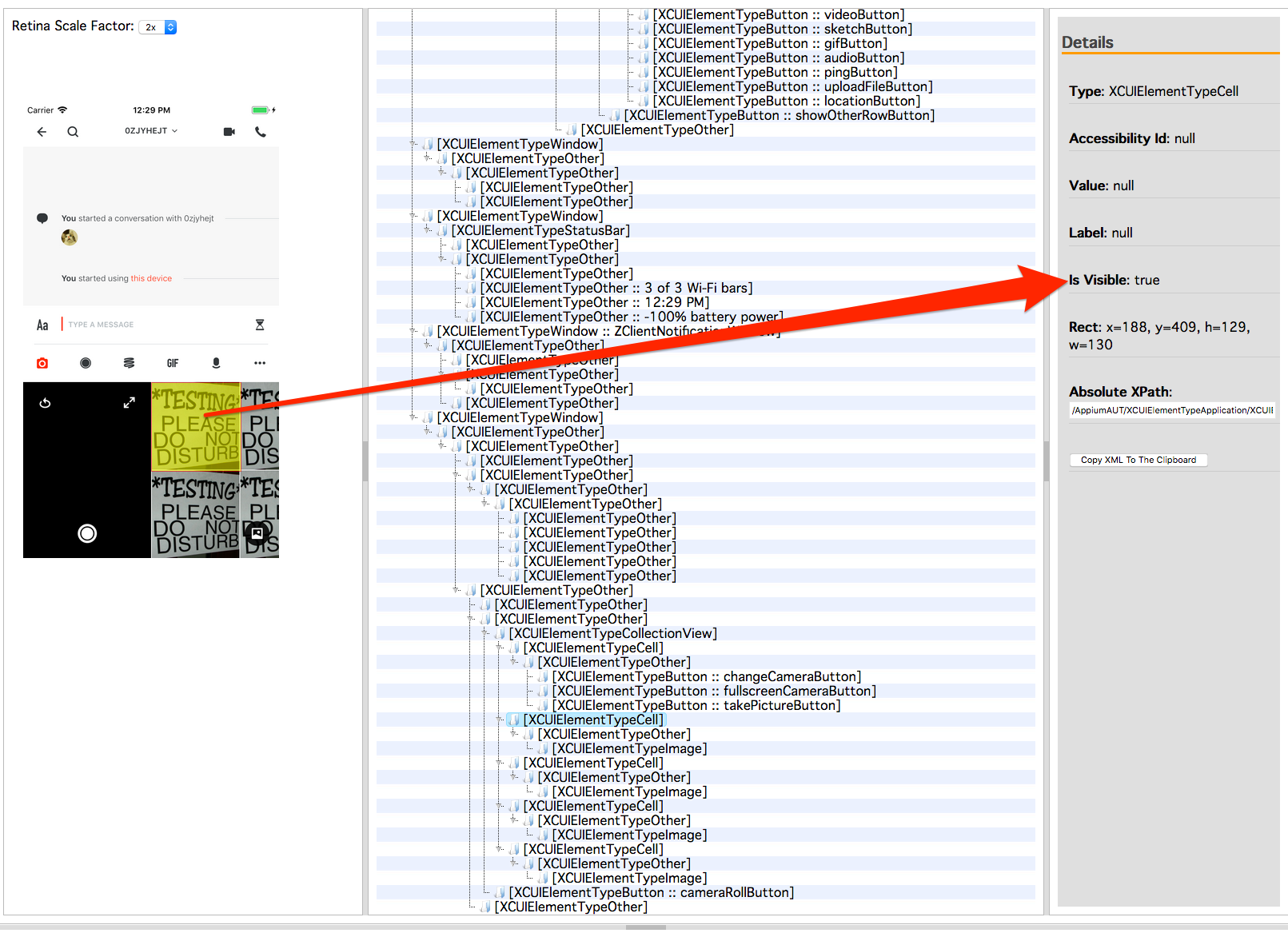 iOS 11 displayed value returns false incorrectly for XCUIElementTypeImage · Issue #746 ...