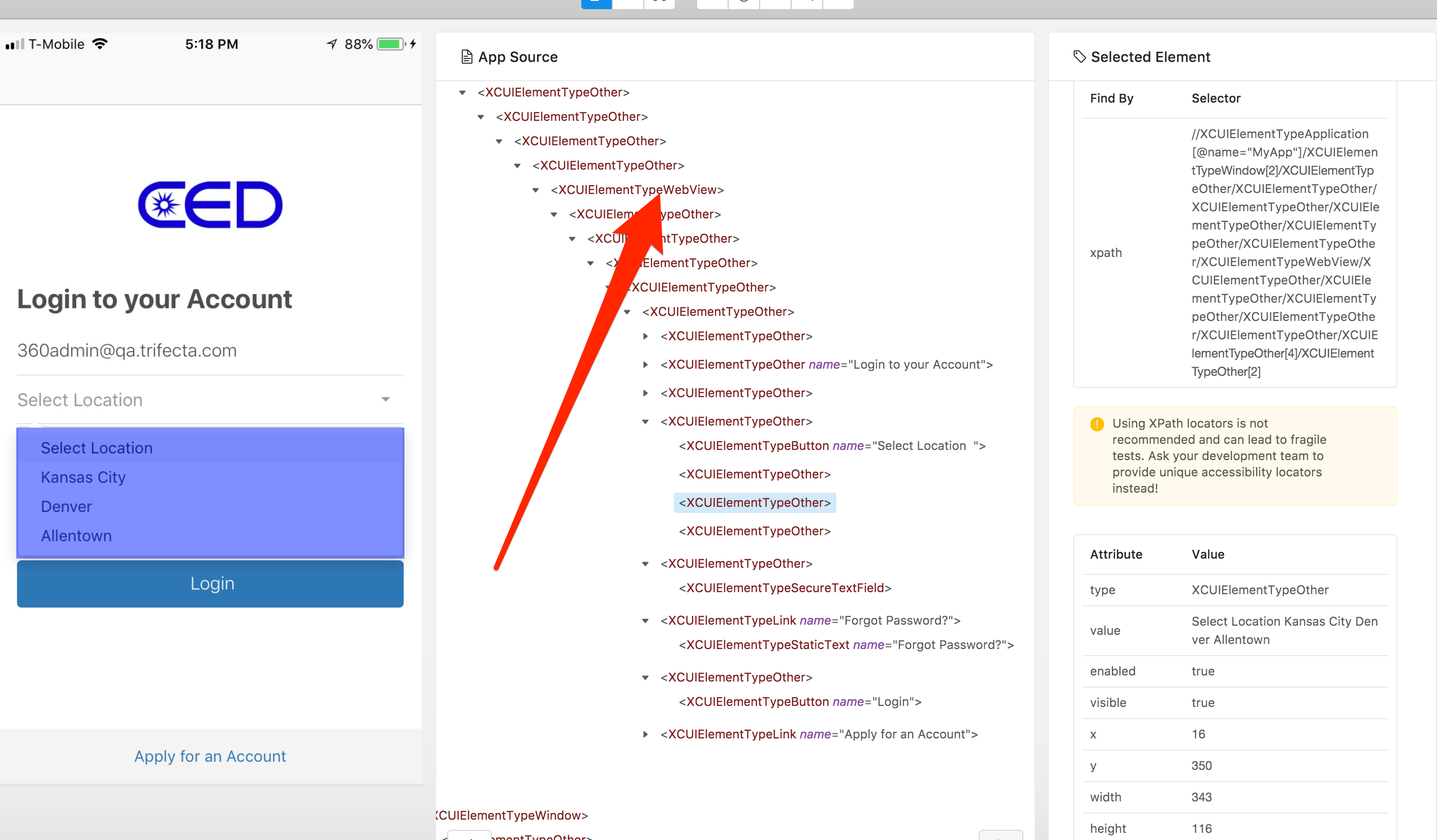 Unable To Select The Value From The Dropdown Using Appium Ios · Issue
