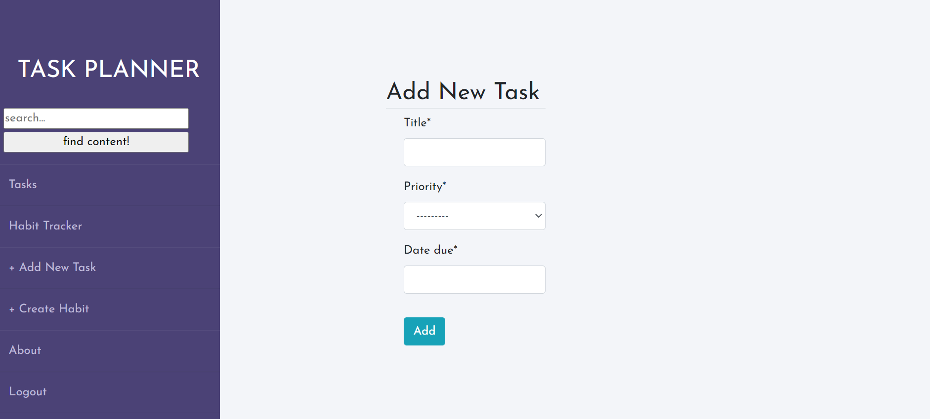 GitHub - 7u7anna/Task-Planner: Task Planner and Habit Tracker using ...
