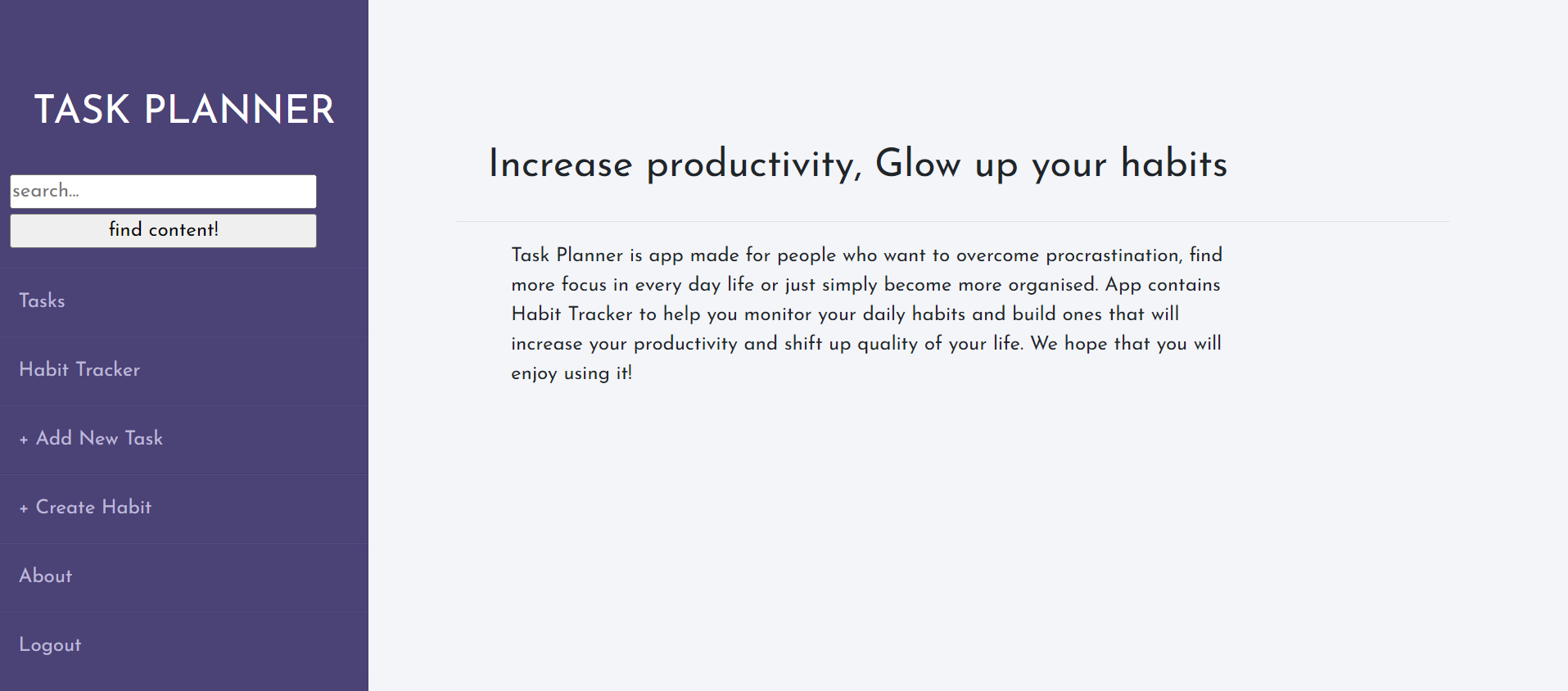 GitHub - 7u7anna/Task-Planner: Task Planner and Habit Tracker using ...