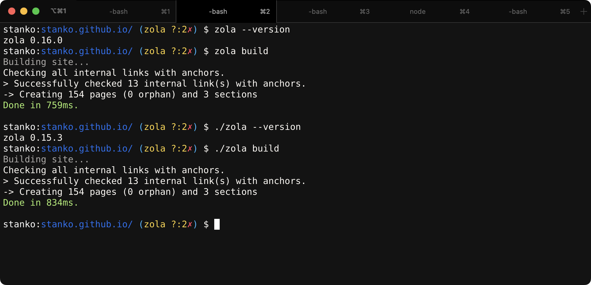 Slowdown in 0.16 · Issue #1902 · getzola/zola · GitHub