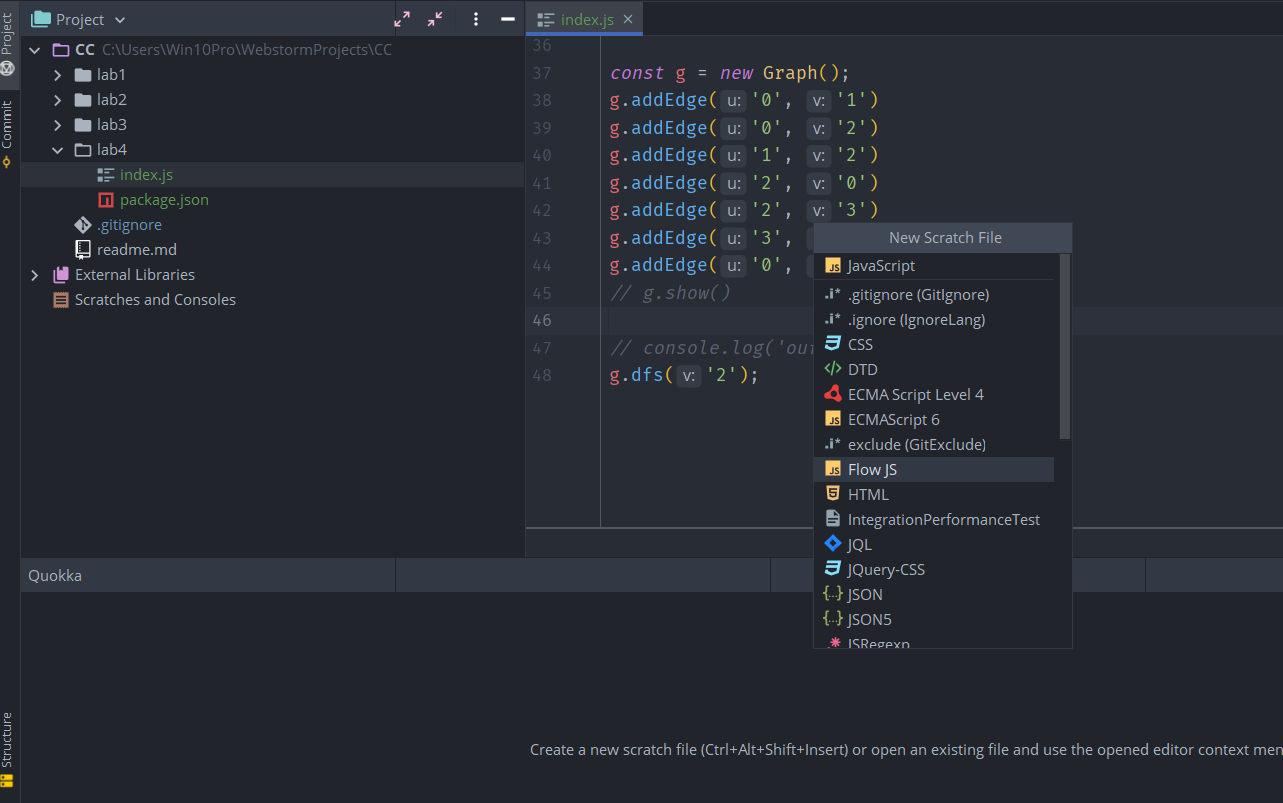 Can not start quokka in current file in webstorm · Issue #603 · wallabyjs/quokka · GitHub