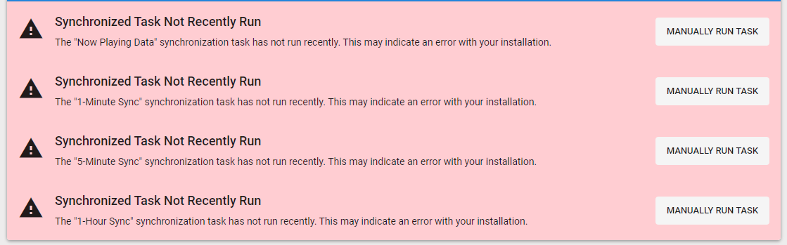 Setup cannot "complete". Synchronized Tasks do not work. · Issue #4678 · AzuraCast/AzuraCast ...