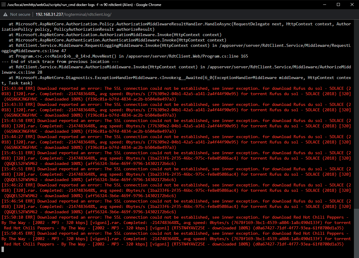 Many download errors?? · Issue #311 · rogerfar/rdt-client · GitHub