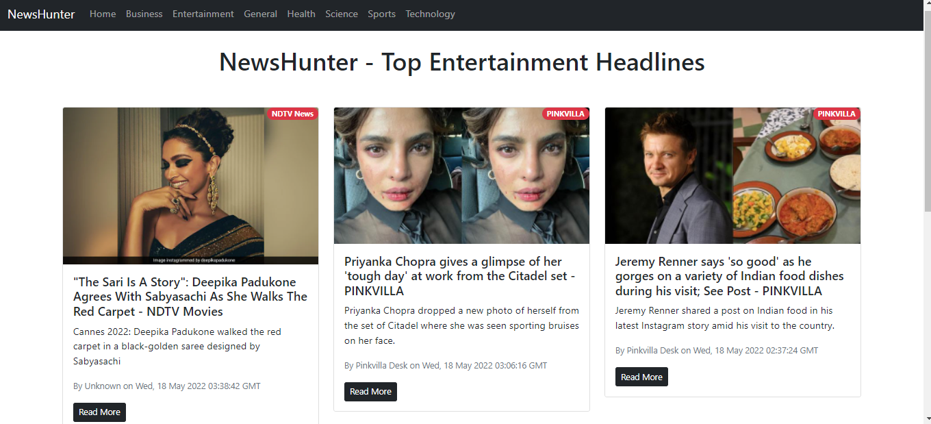 GitHub - Ambikesh88/NewsHunter_88: NewsHunter is an react based News App which will provide you ...