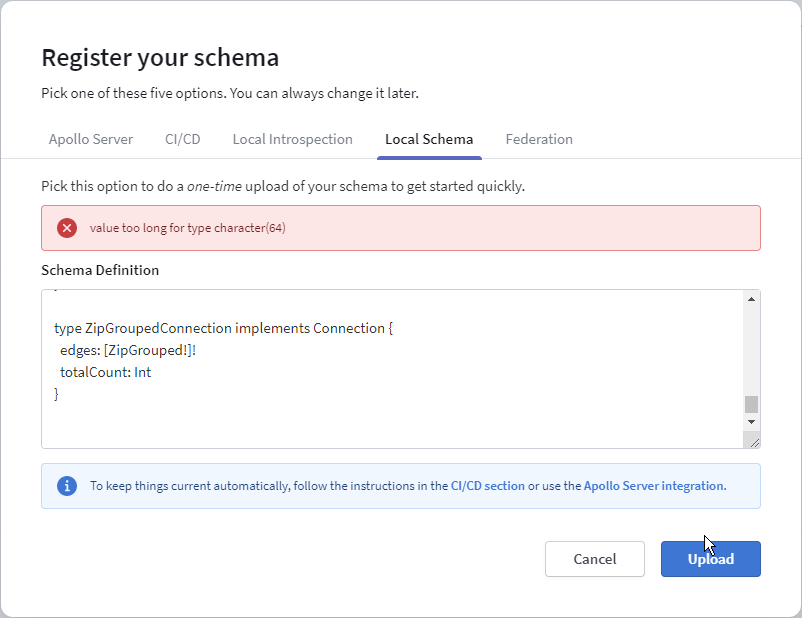 Error: value too long for type character(64) on "npx apollo service:push" · Issue #2134 ...