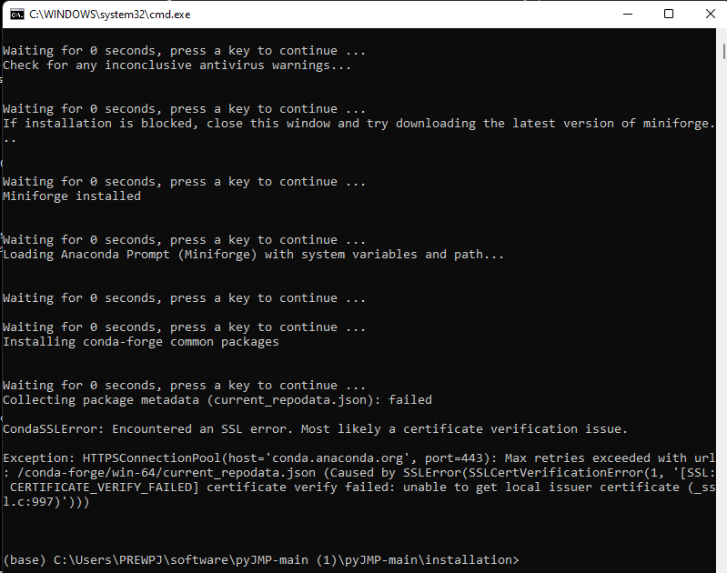 Pyjmp Installation Failed · Issue 2 · Industrial Data Predictor Explainer · Github