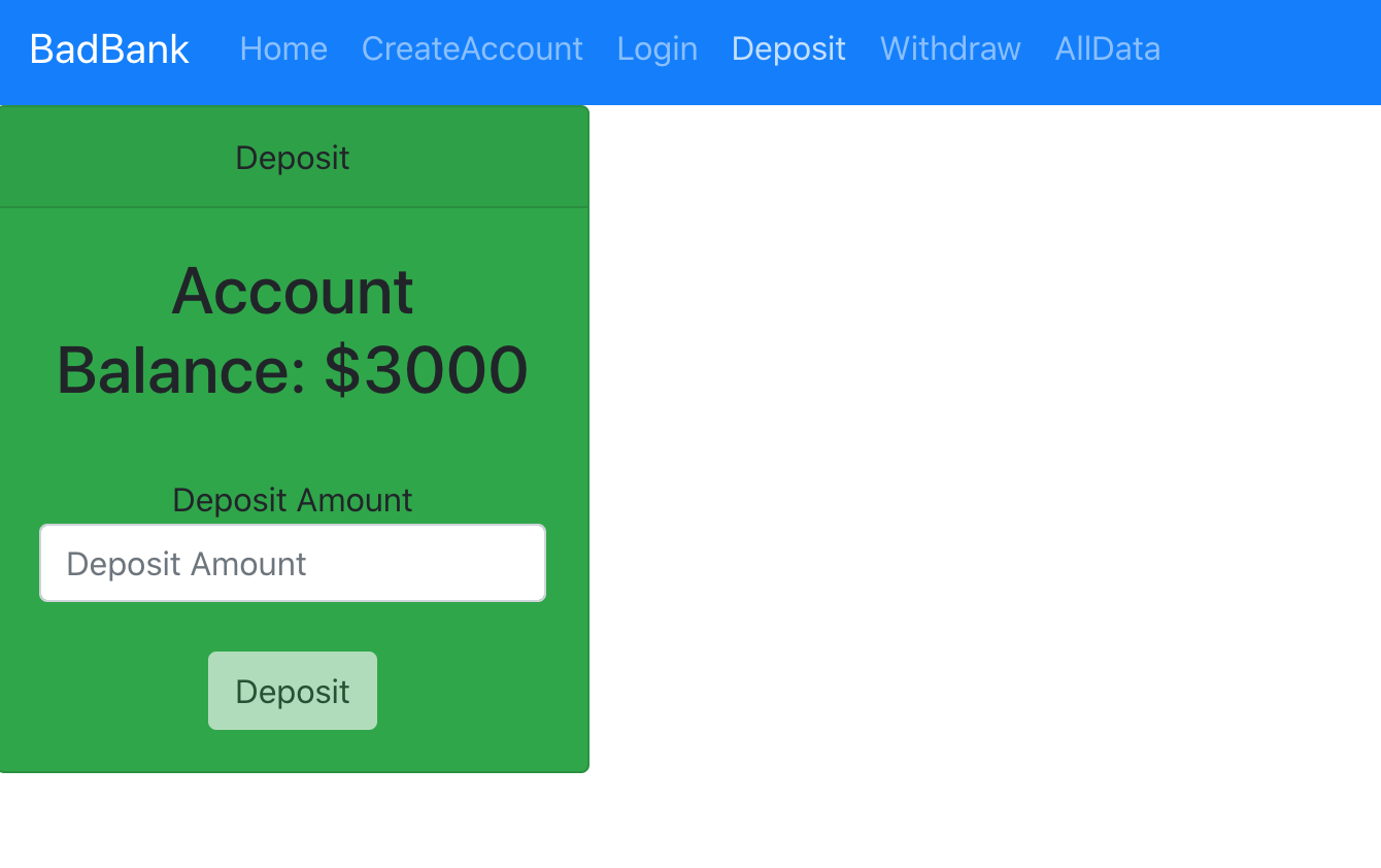 GitHub - AbelValencia/BadBank-app