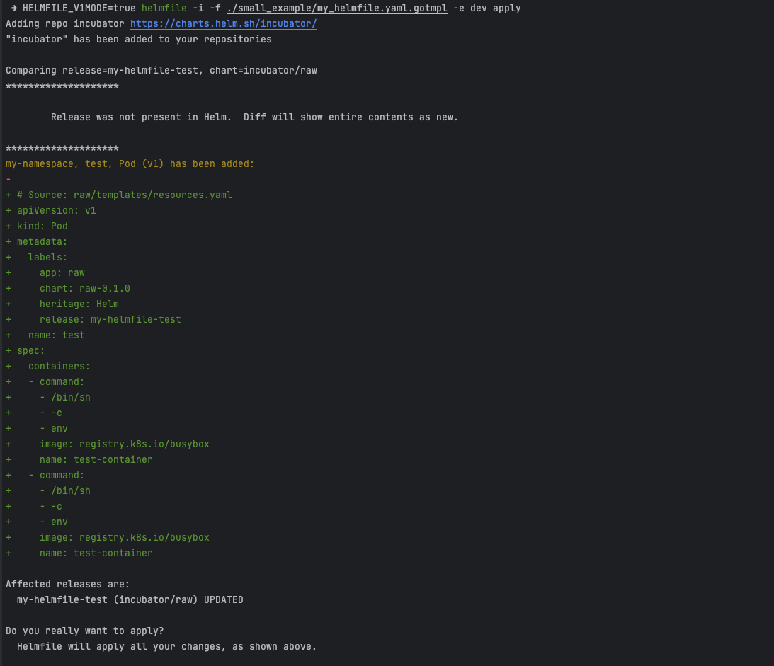 Duplicate List Values In V1mode With Sub Helmfiles · Issue 835 · Helmfile Helmfile · Github
