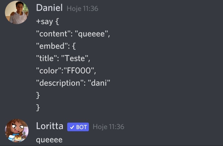 Bug no Say · Issue #172 · LorittaBot/DreamLand · GitHub