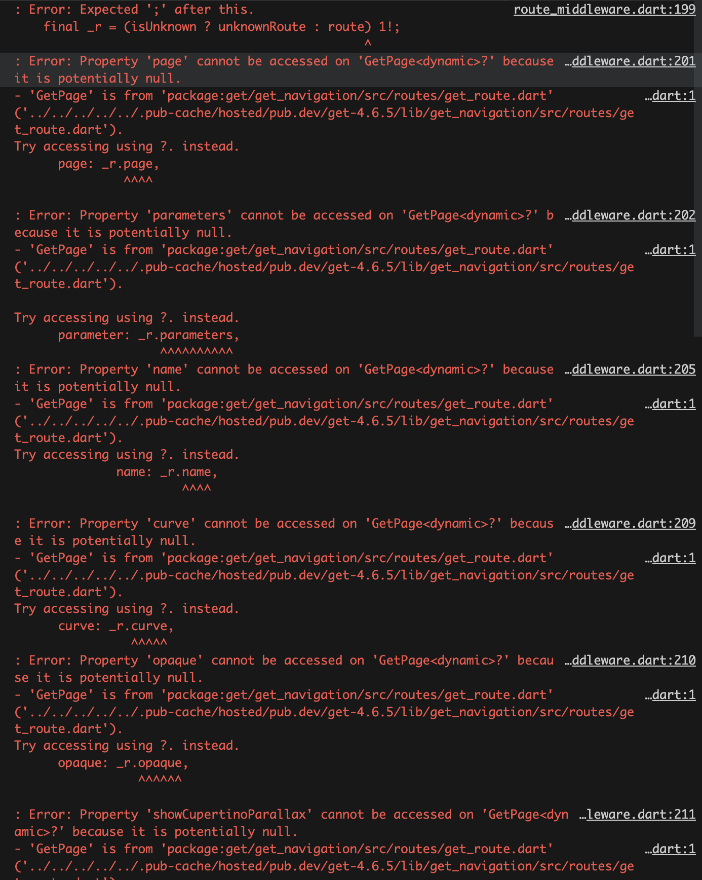 Get package import broke my app · Issue #2867 · jonataslaw/getx · GitHub
