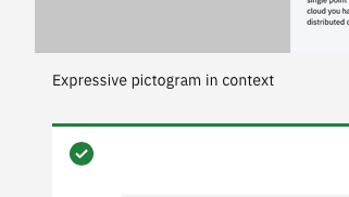 Pictogram Usage page - Incorrect spacing and alignment between text and images themselves. Or ...
