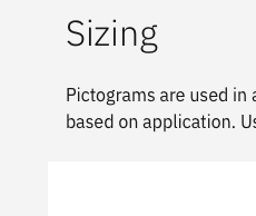 Pictogram Usage page - Incorrect spacing and alignment between text and images themselves. Or ...