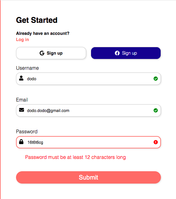 GitHub - artywysmyk/Form-Validation-Project