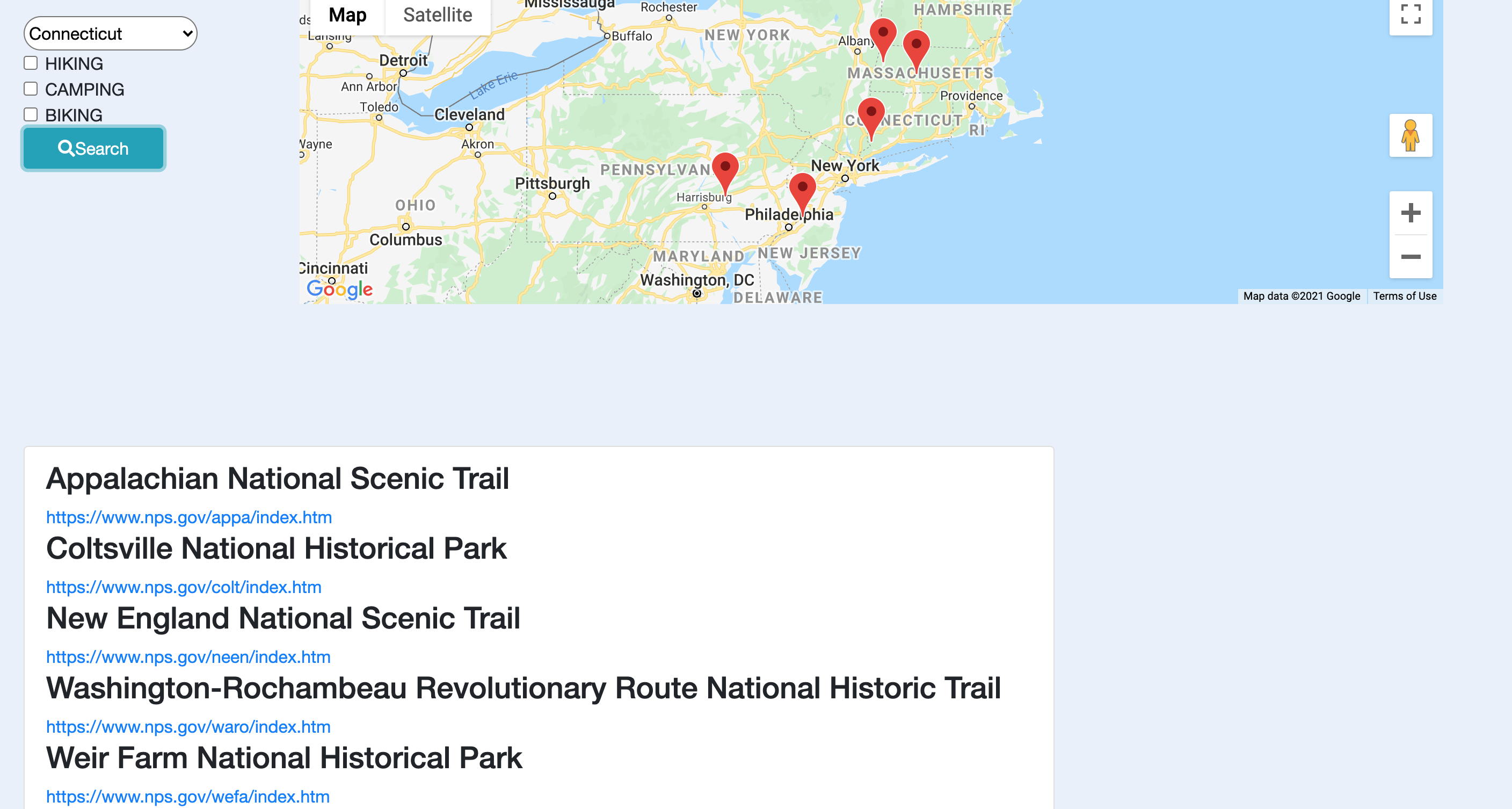 GitHub - sirjkm/NPSDashboard: Web app for searching National Park ...