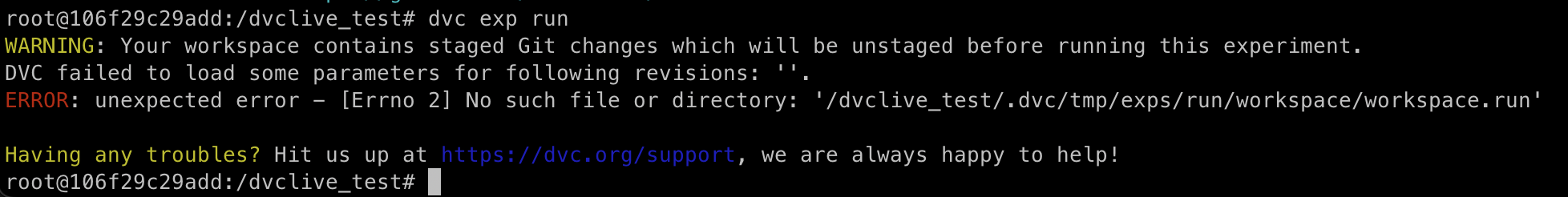 exp run: showing unhelpful error message for invalid pipeline · Issue #8973 · iterative/dvc · GitHub