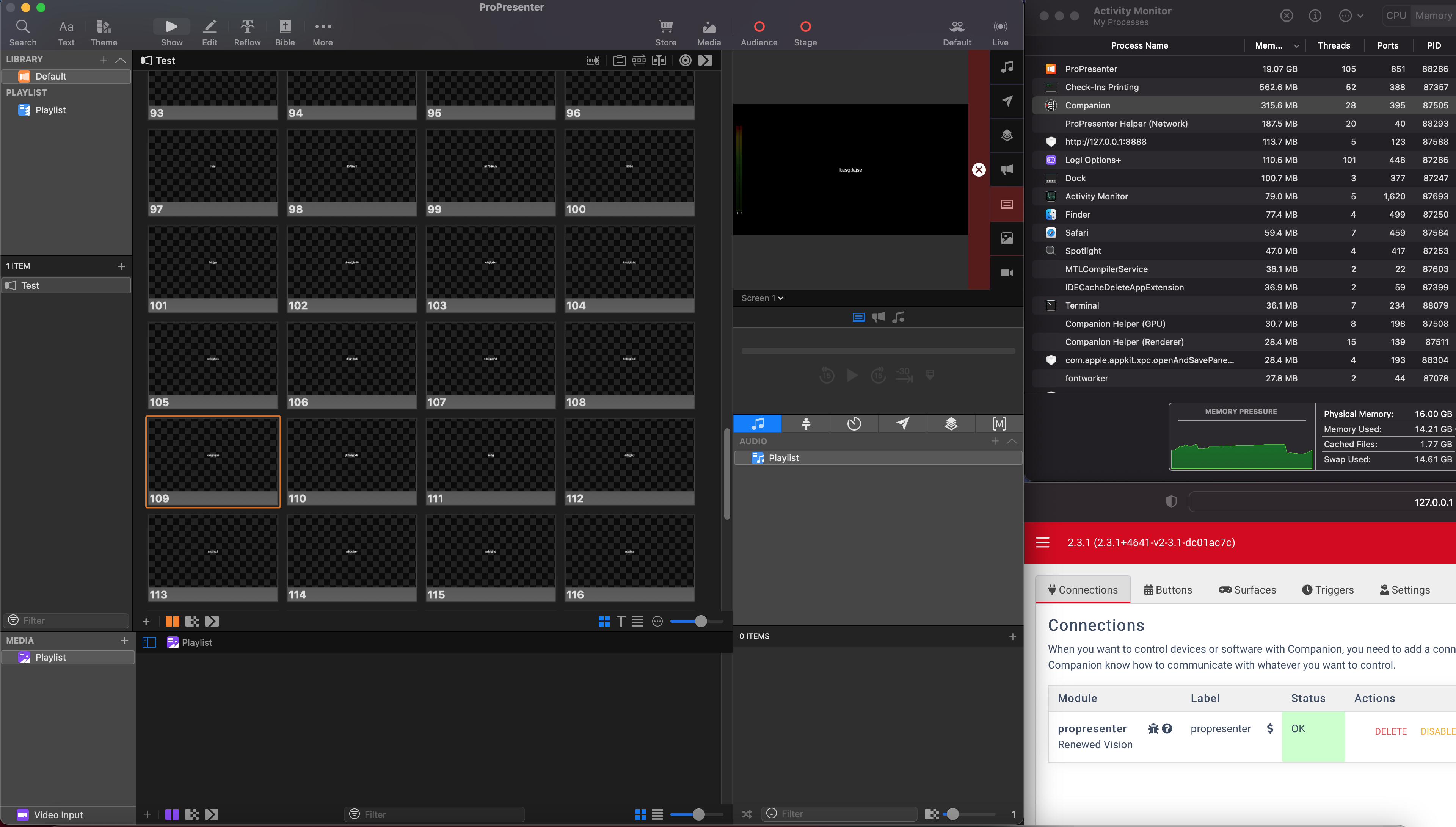 ProPresenter memory leak when Companion connected · Issue #142 · bitfocus/companion-module ...
