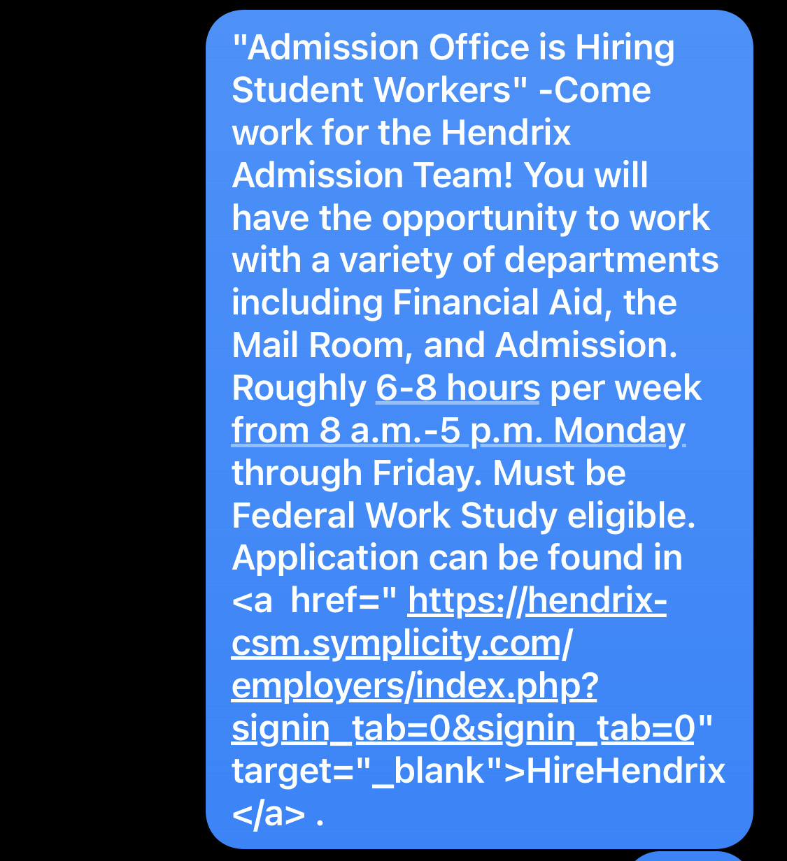 Weird formatting of hyperlinks in text messages · Issue #134 · DiscoTrayStudios/hendrix-today ...