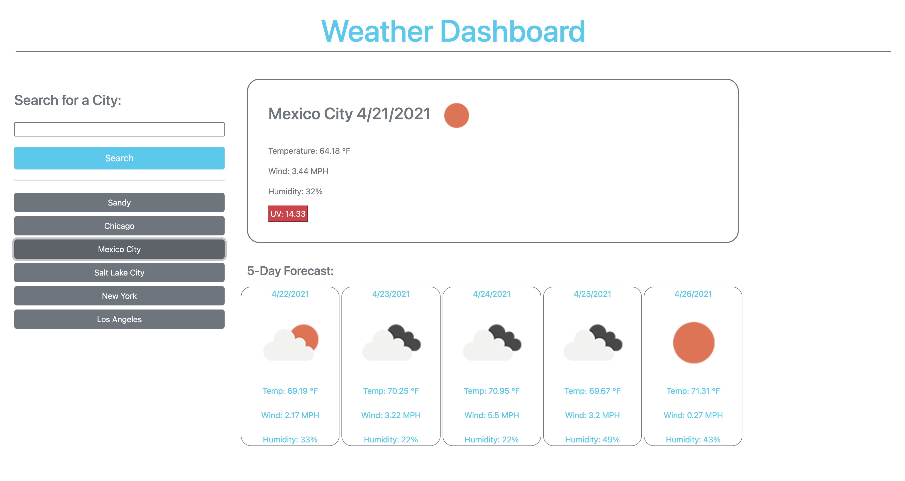 GitHub - yana-mkr/weather-dashboard