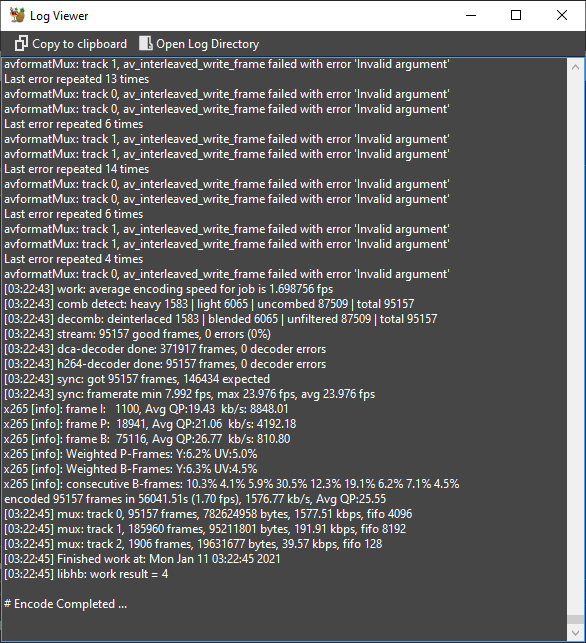 Queue window doesn't display activity log for failed job · Issue #3346 · HandBrake/HandBrake ...