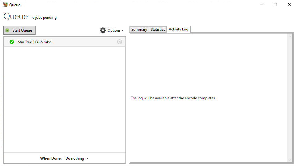 Queue window doesn't display activity log for failed job · Issue #3346 · HandBrake/HandBrake ...