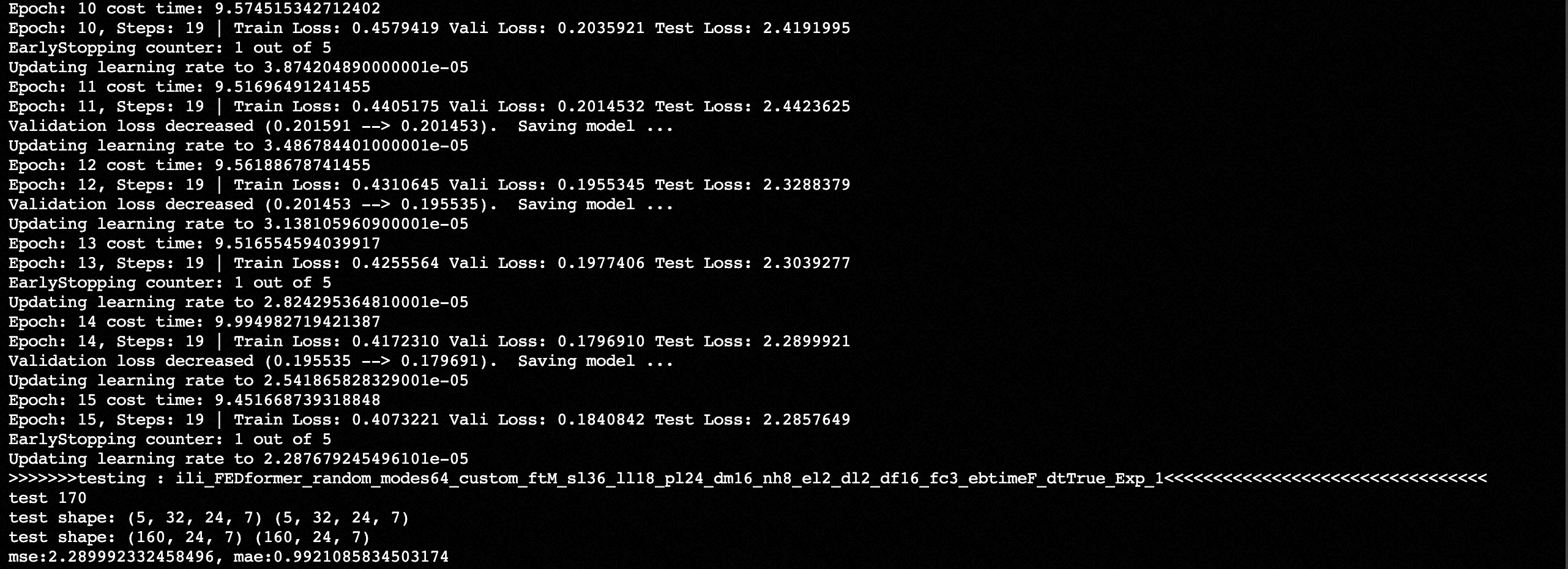 Can't get the ideal result in table2(FEDformer-w for ILI24pl) · Issue #65 · MAZiqing/FEDformer ...