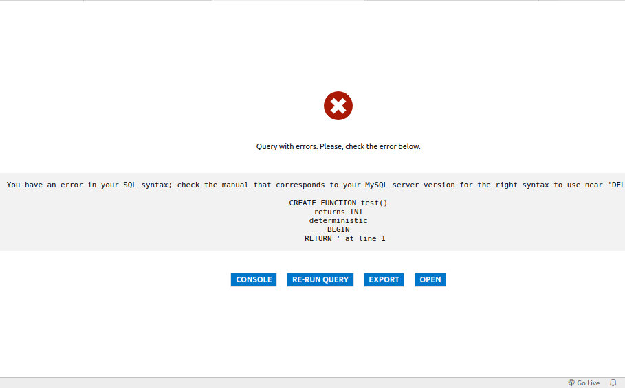 Cannot Run Functionprocedure Definition · Issue 1220 · Mtxrvscode Sqltools · Github 0715
