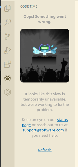 Code Time not connecting · Issue #362 · swdotcom/swdc-vscode · GitHub