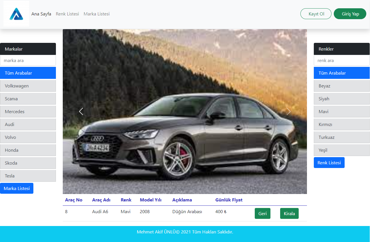 GitHub - MAkifUNLU/CarRentalProject-Frontend