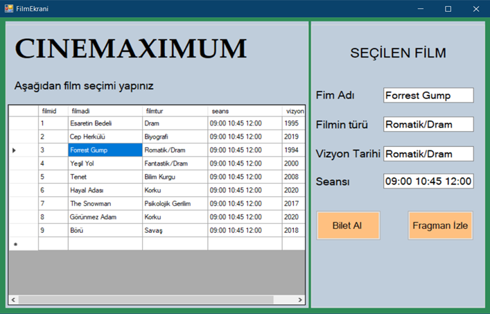 GitHub - MAkifUNLU/SinemaBiletAlma