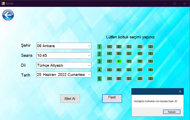 GitHub - MAkifUNLU/SinemaBiletAlma