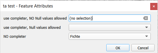 Completer in value relation widget does not work when allow NULL value is enabled · Issue #45997 ...