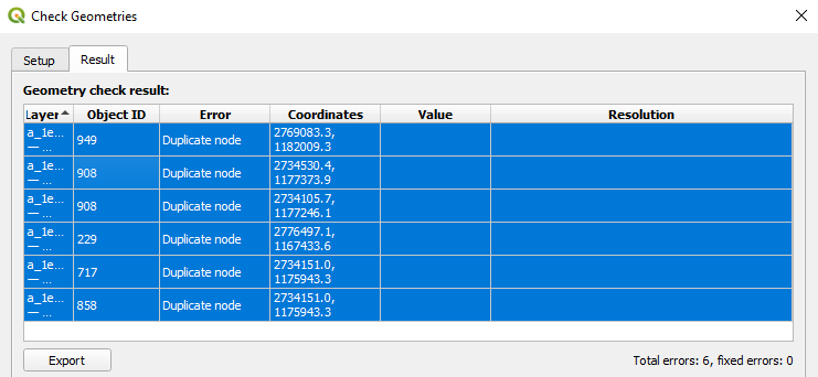 geometry checker duplicate nodes bad results · Issue #27403 · qgis/QGIS ...