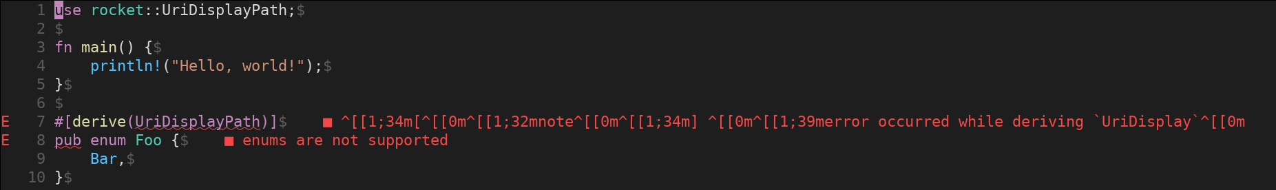 Ascii Color Codes Are Displayed Inline For Rustanalyzer · Issue 2760 · Neovimnvim Lspconfig