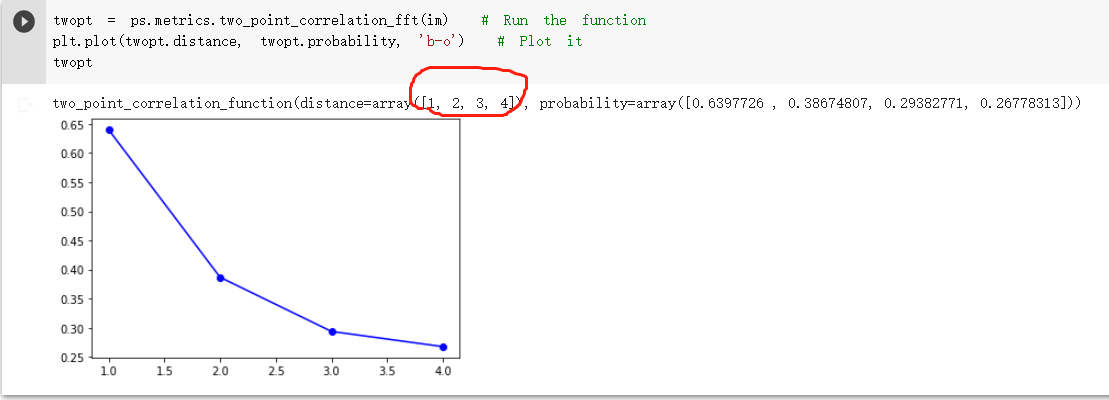 Why did the two_point_correlation function doesn't work on my own ...