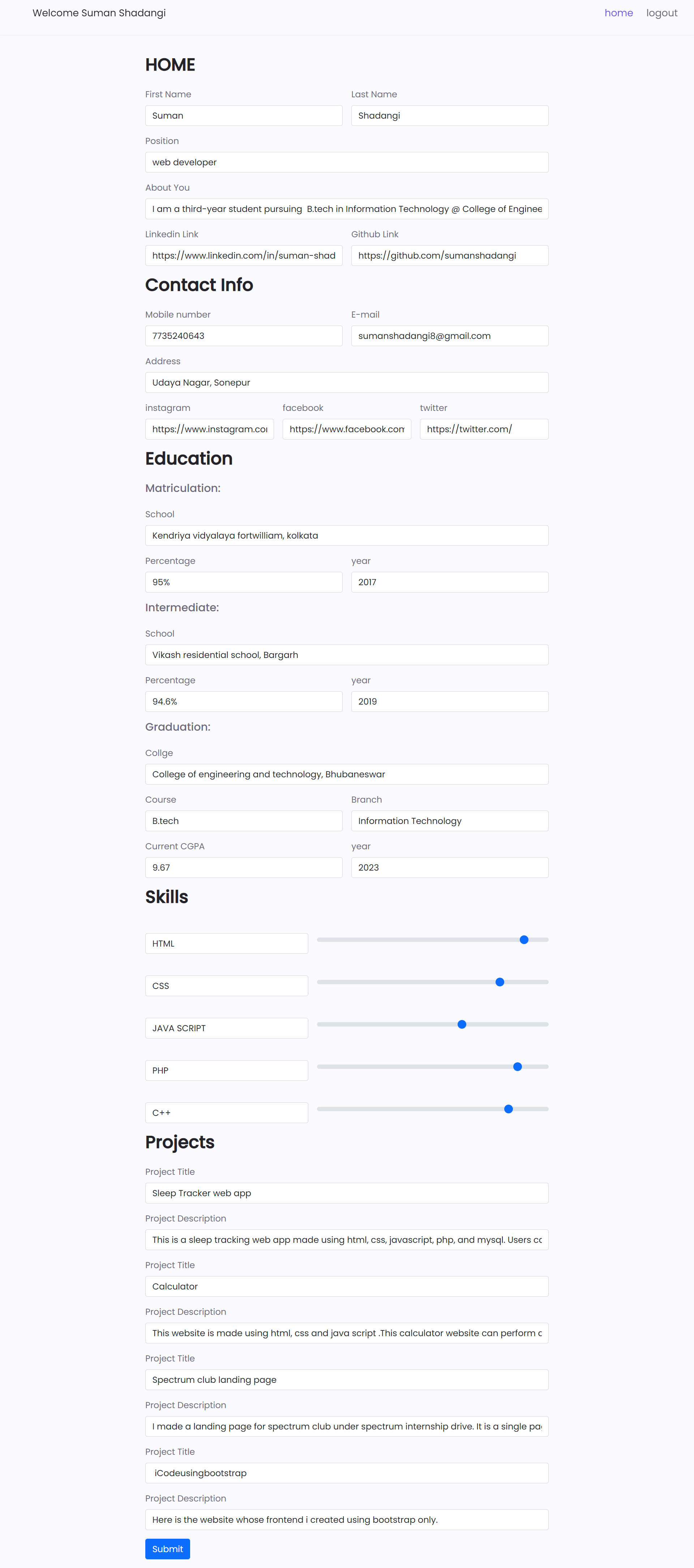 GitHub - sumanshadangi/dynamic-portfolio-website: Created a dynamic portfolio website under task ...